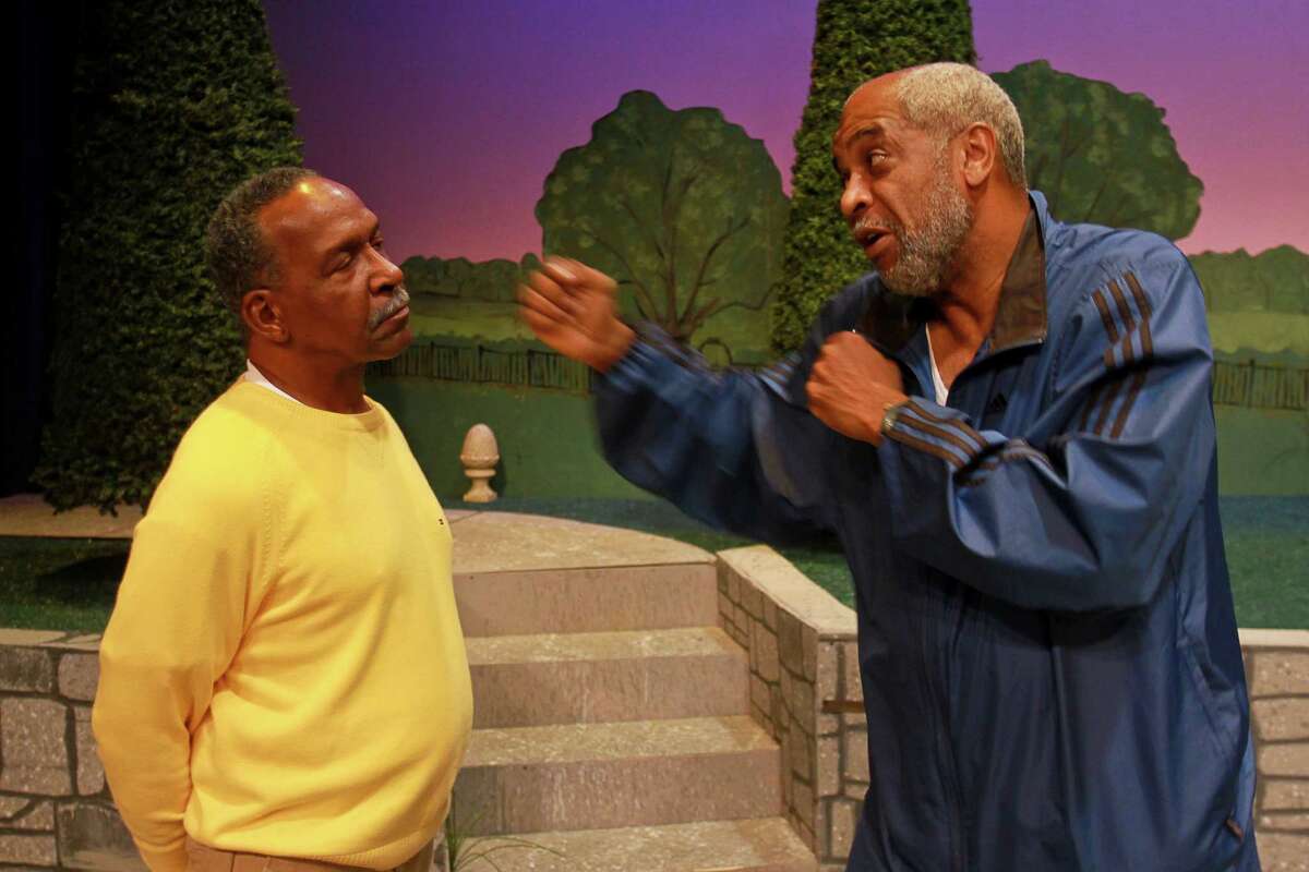 These old guys agreeable company at Ensemble