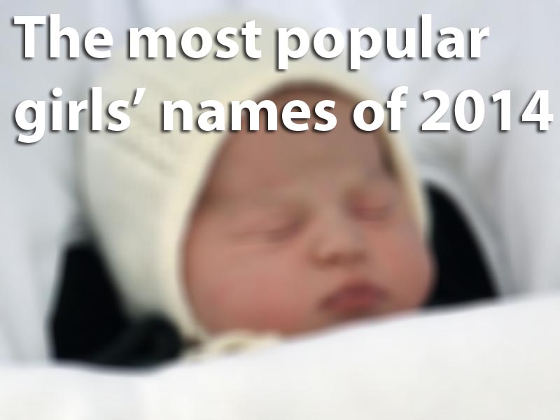 The most popular baby names of 2014