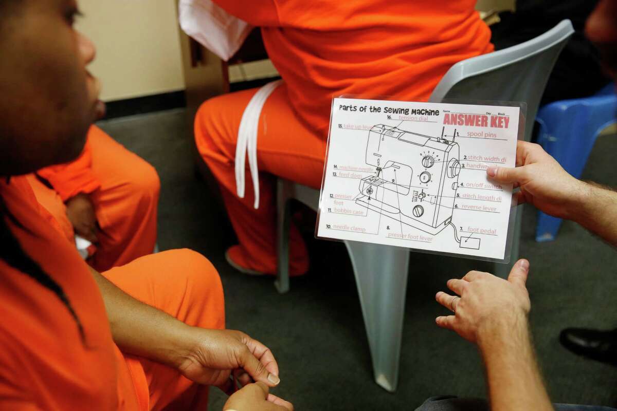 Female inmates in S.F. sewing a way out