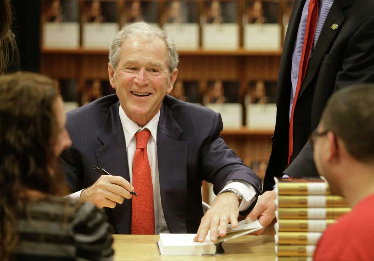 Houston fans turn out for George W. Bush book signing