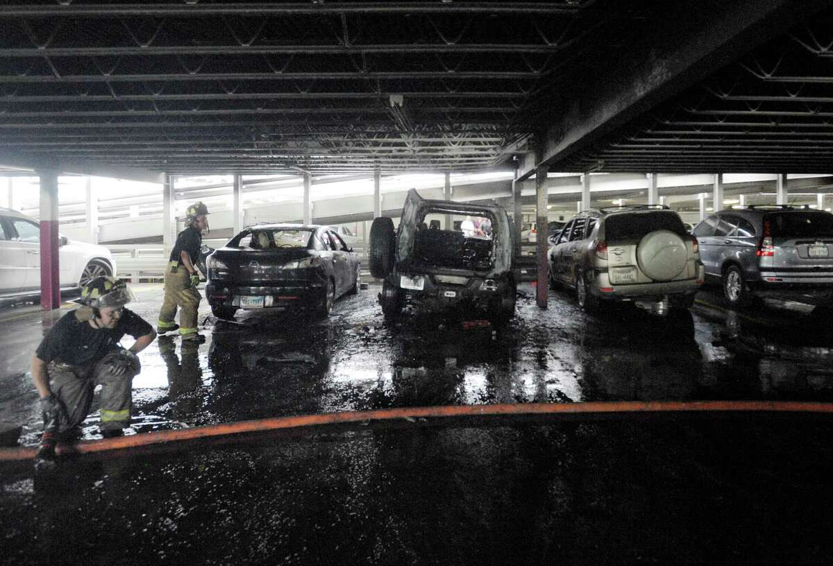 Cars burn in midtown parking garage; second garage fire in four days