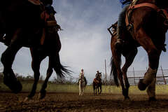 Rough riders in fancy dresses
