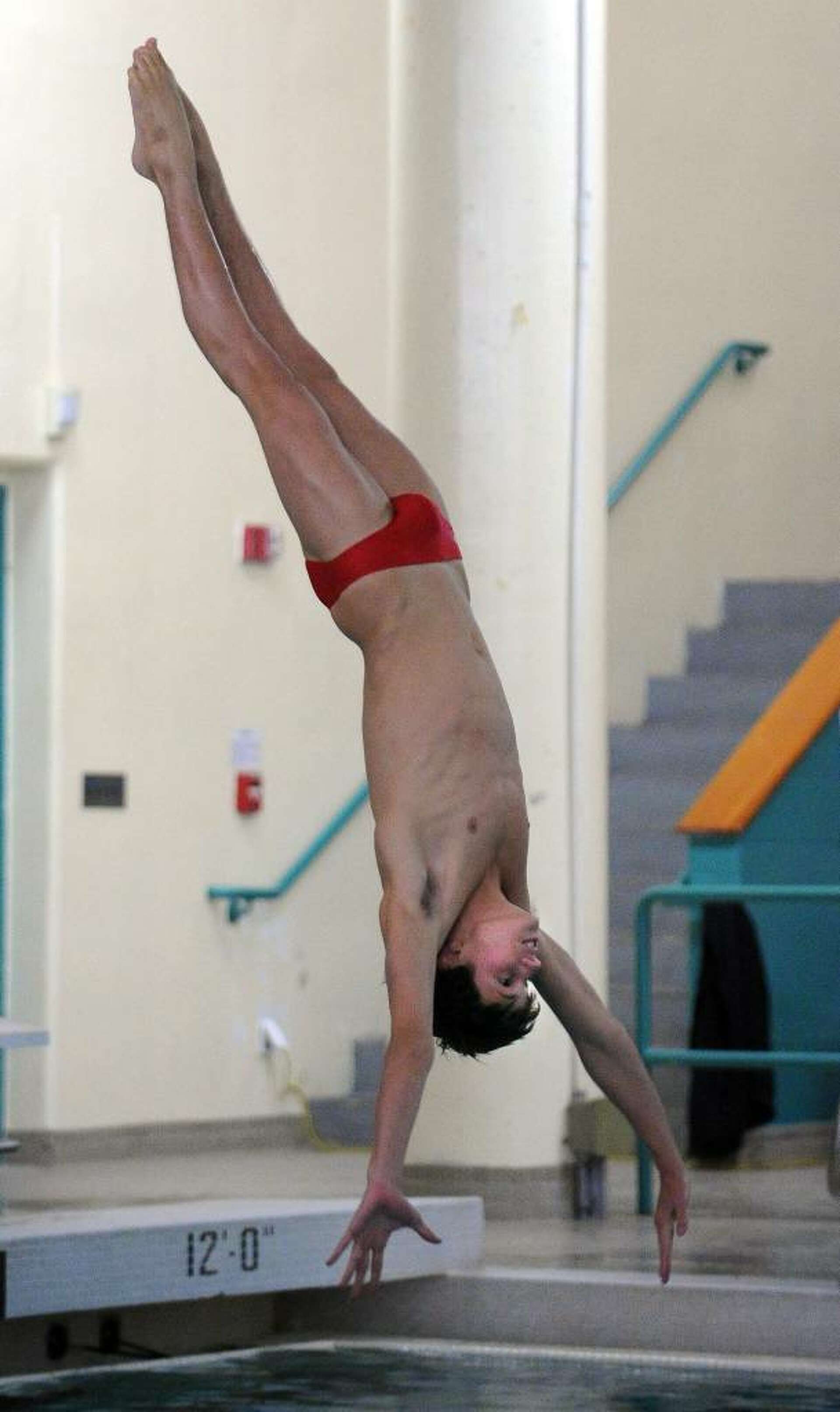 Greenwich diver dominates Class LL event