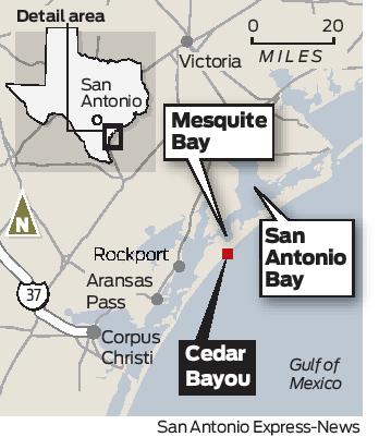 Cedar Bayou Texas Map