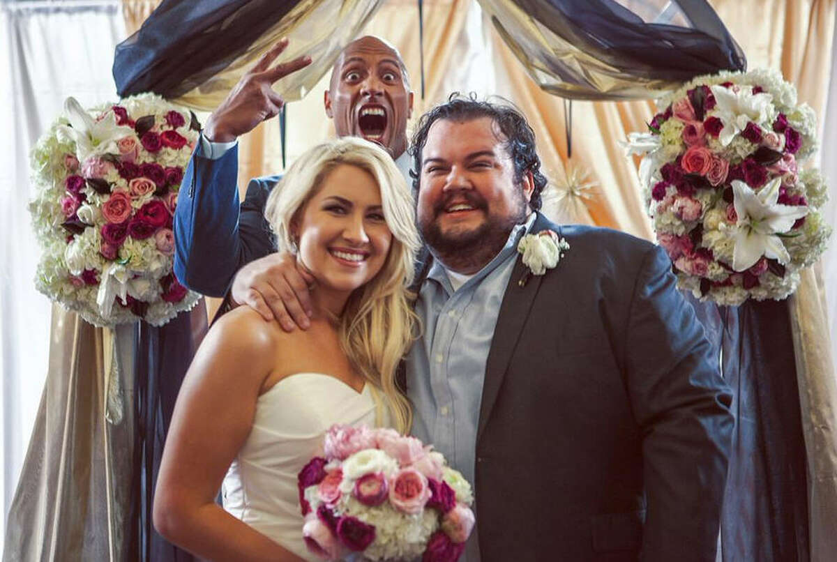 Dwayne 'The Rock' Johnson officiates wedding of Houston comedian Nick ...