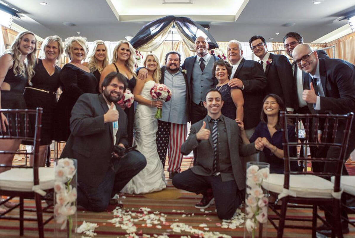 Dwayne 'The Rock' Johnson officiates wedding of Houston comedian Nick ...