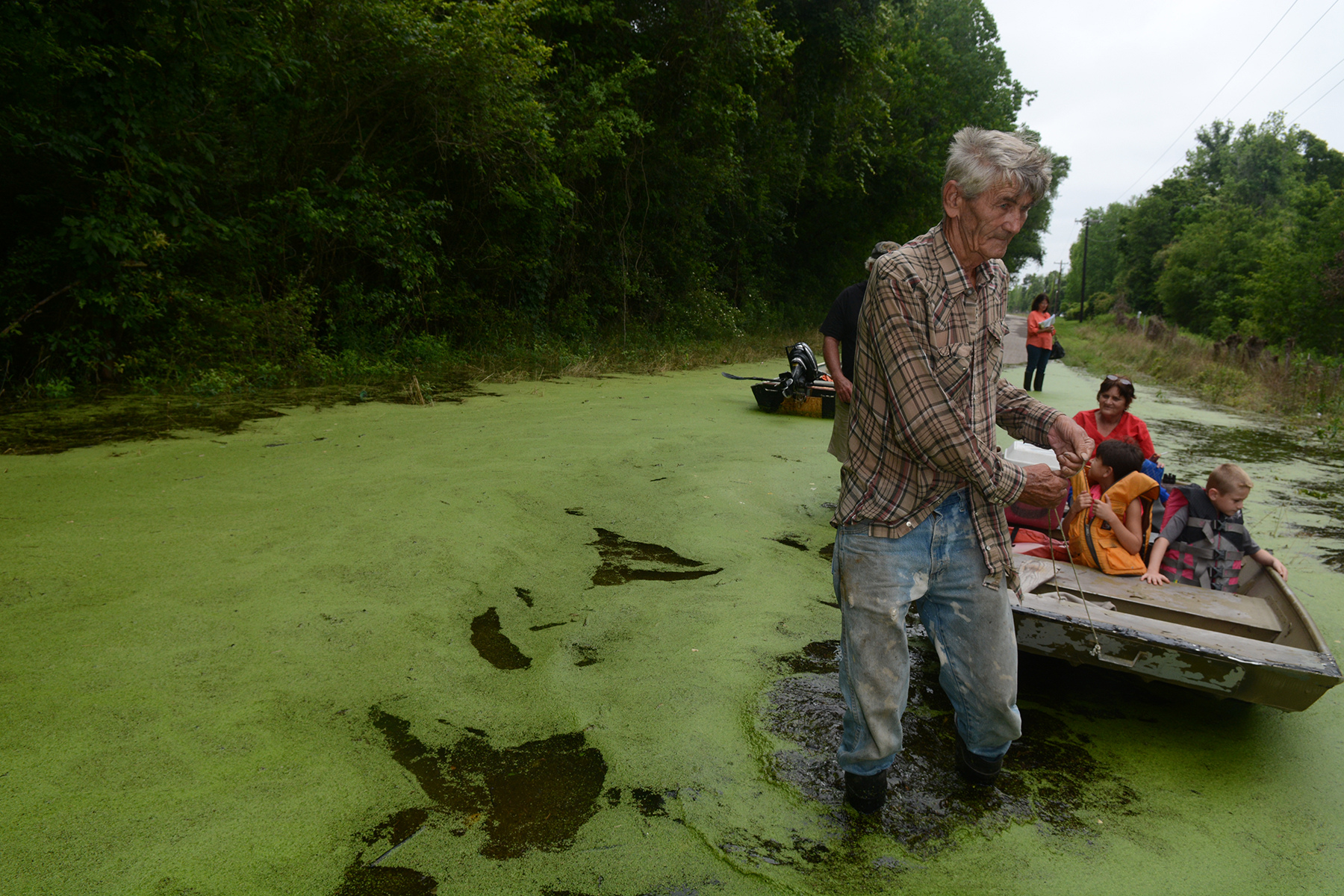 Trinity River floods in Liberty County, more rain expected