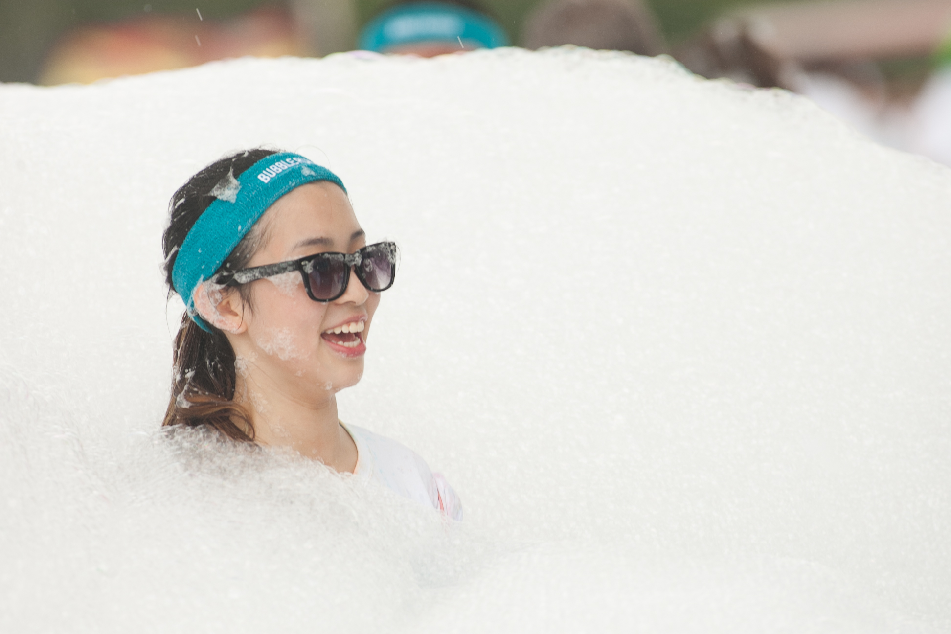 The Bubble Run 5K cooled off local runners