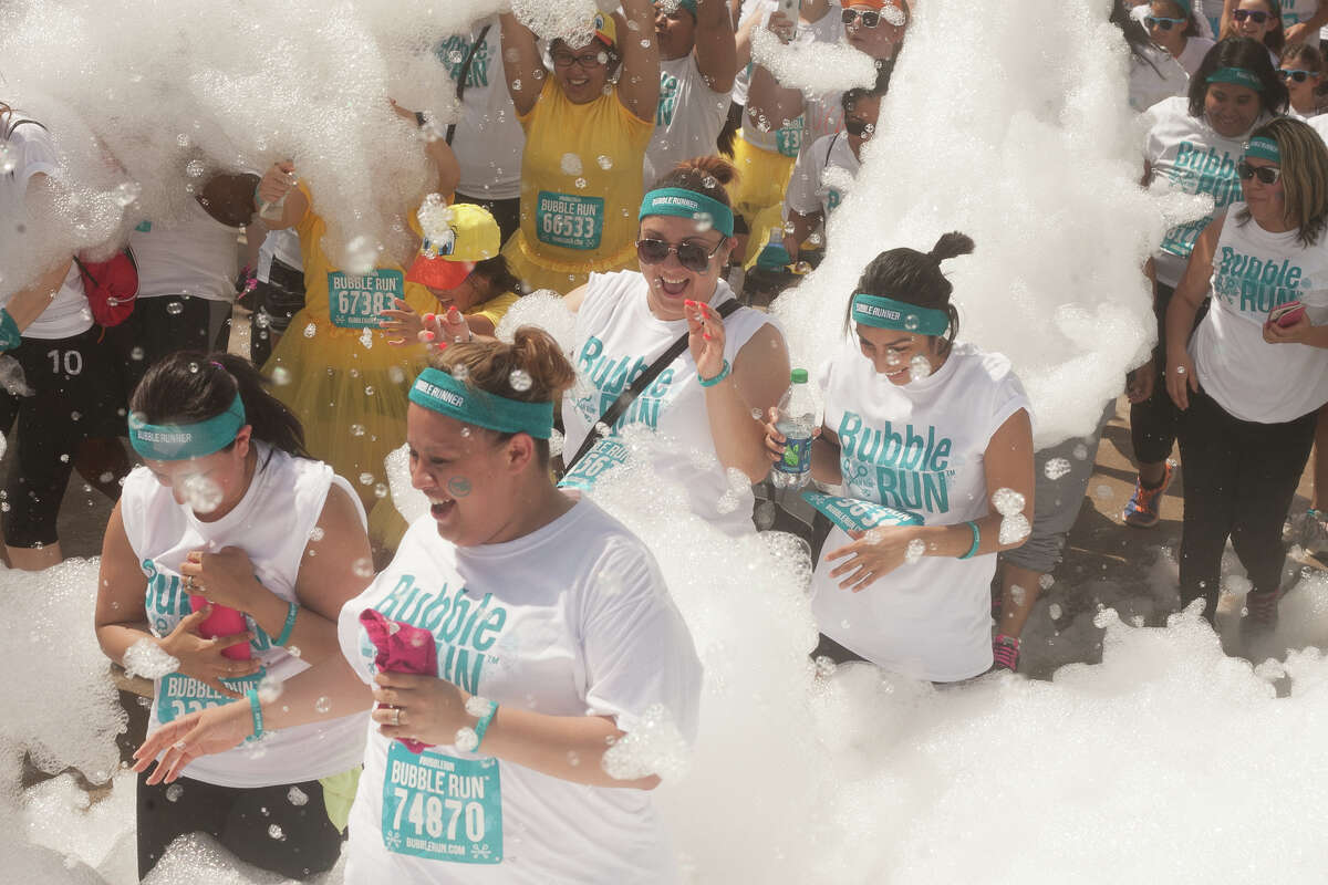 The Bubble Run 5K cooled off local runners