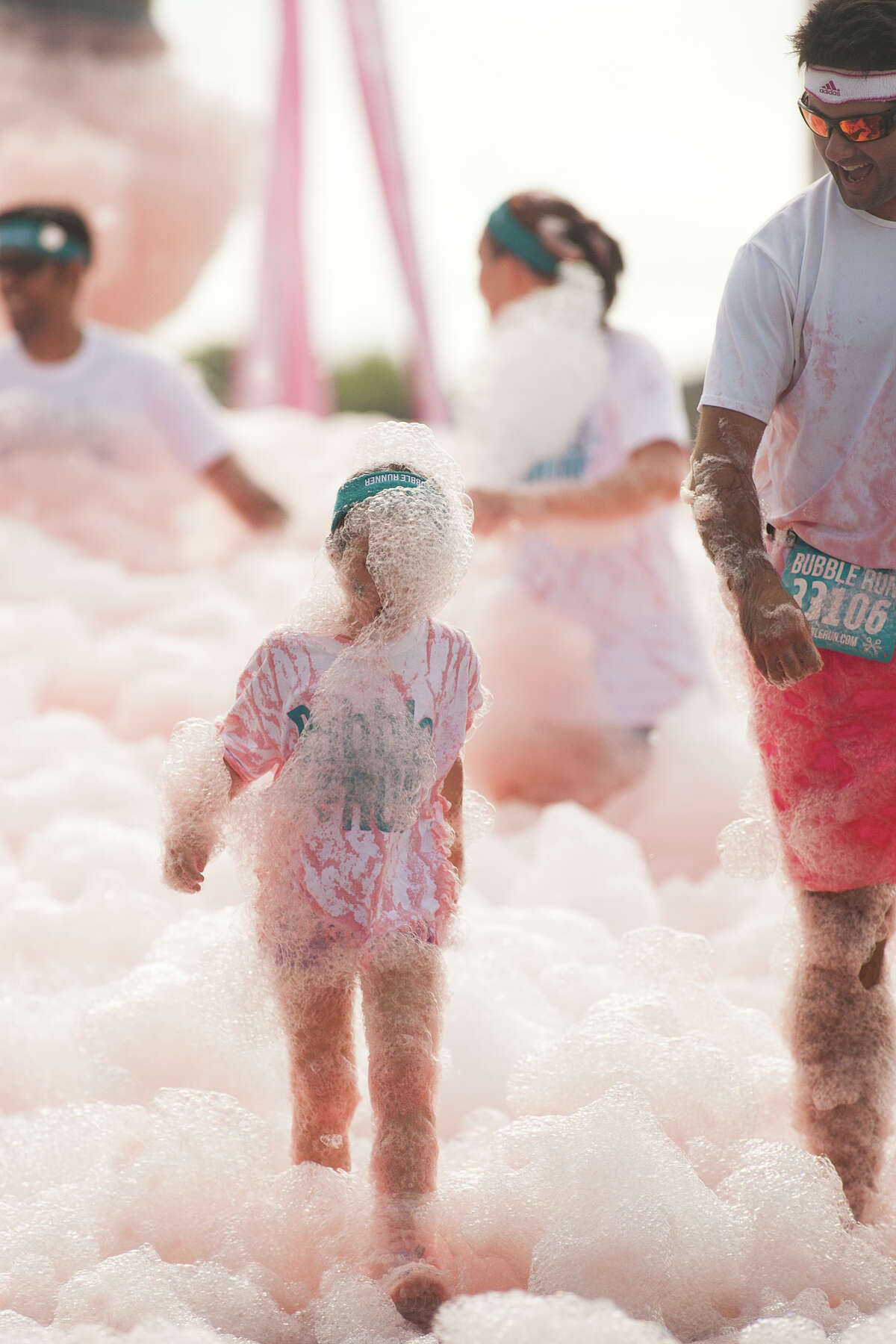 The Bubble Run 5K cooled off local runners