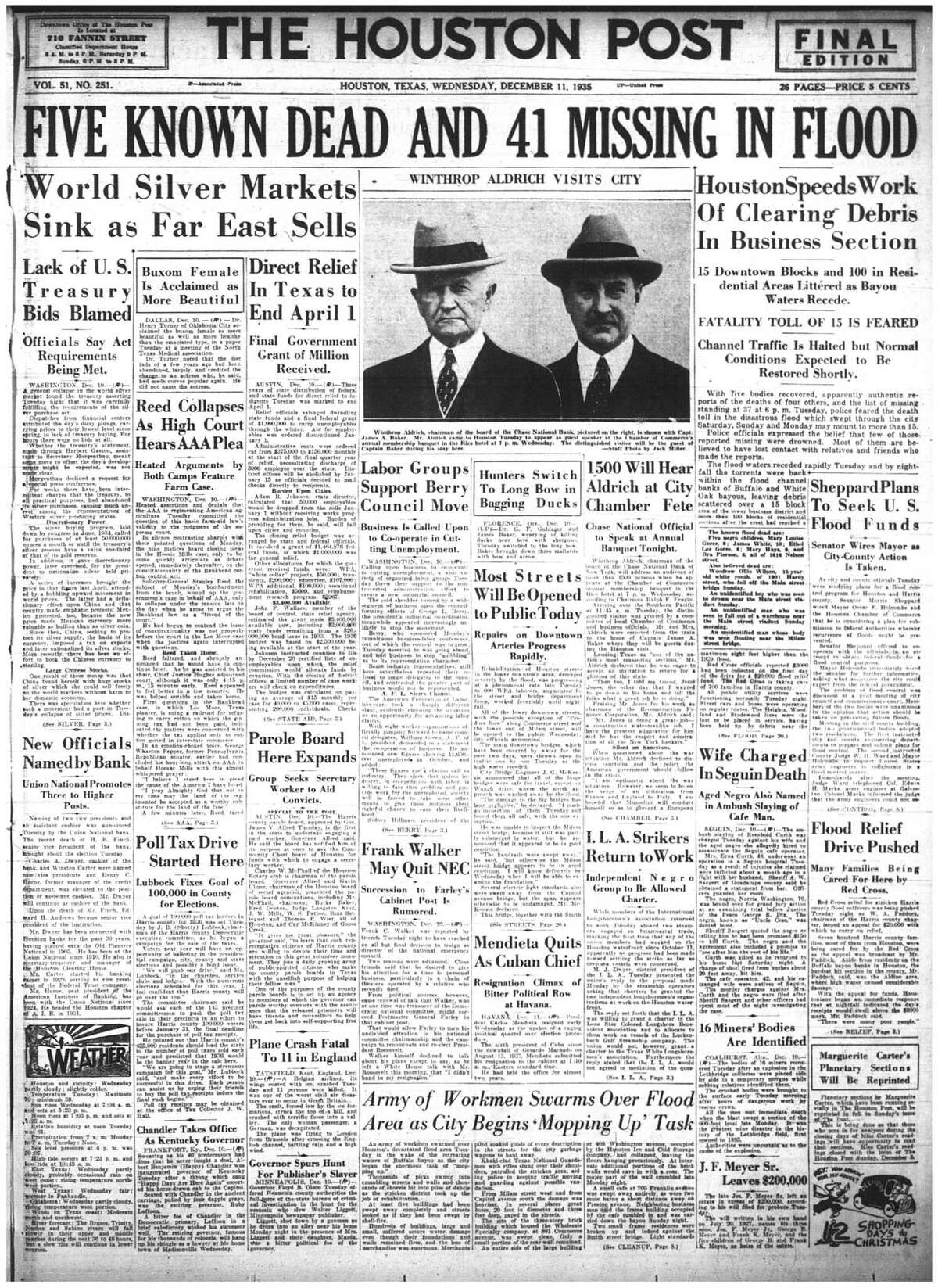 Houstons Devastating Flood Of 1935