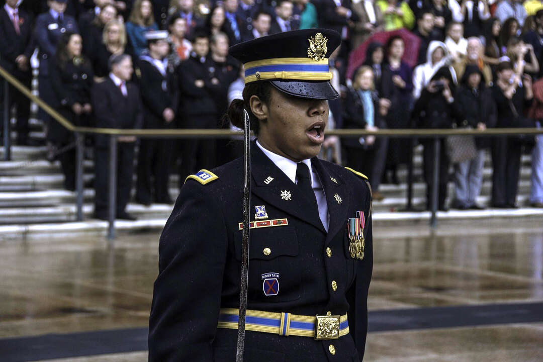 A female soldier from Arbor Hill takes historic Army command