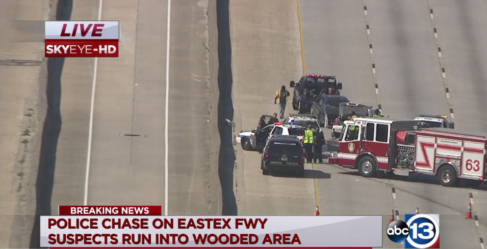 Police chase blocks rush hour traffic on U.S. 59
