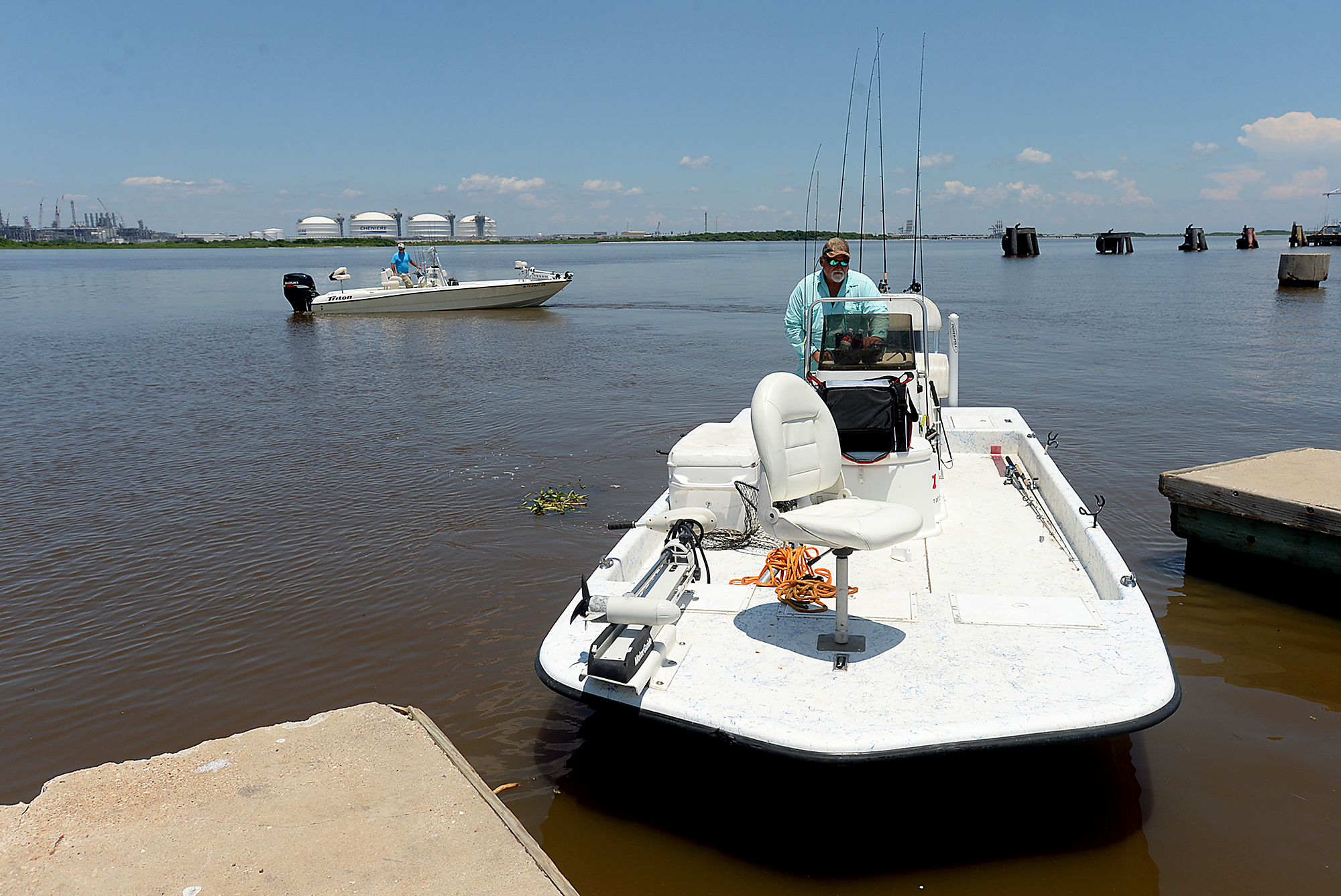 Fresh water chases salt fish out of Sabine Lake