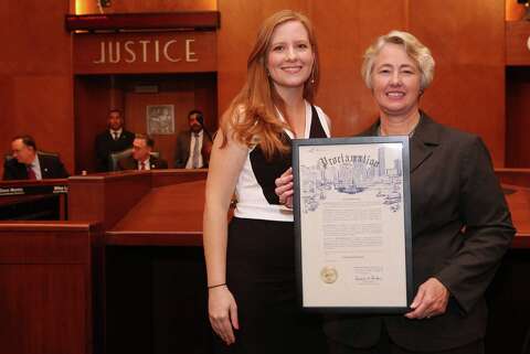 Falkenberg honored by Houston City Council for Pulitzer win