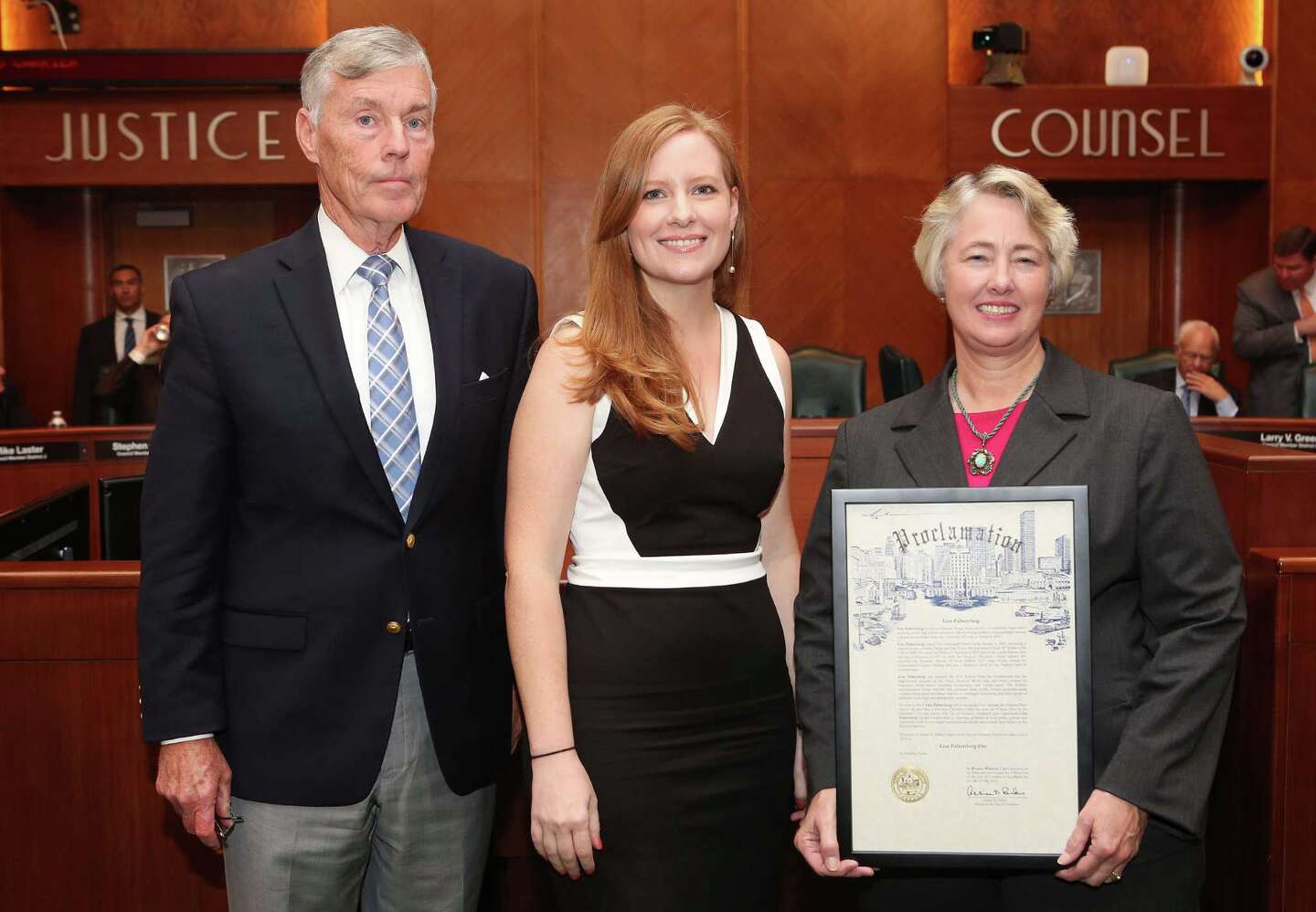 Falkenberg honored by Houston City Council for Pulitzer win