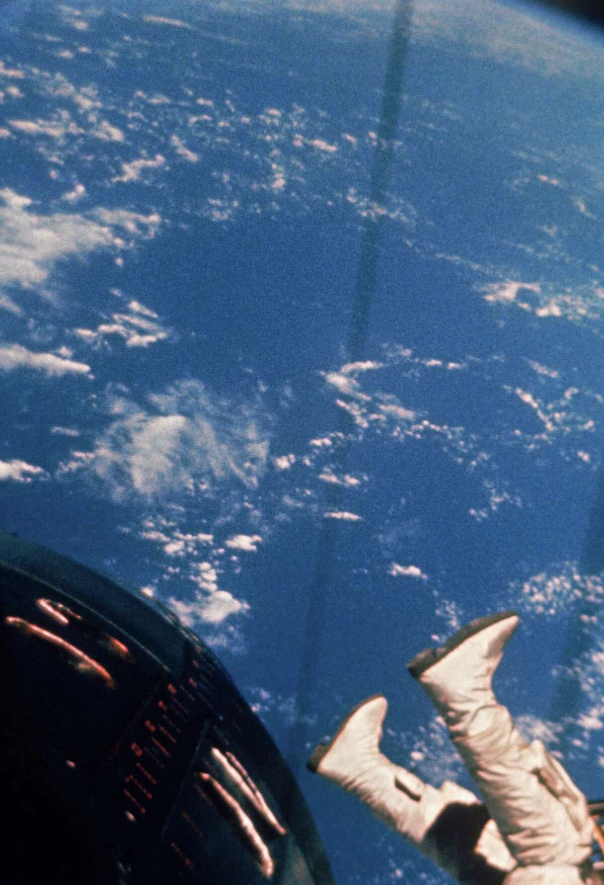 Fifty years ago today America walked in space and caught Russia