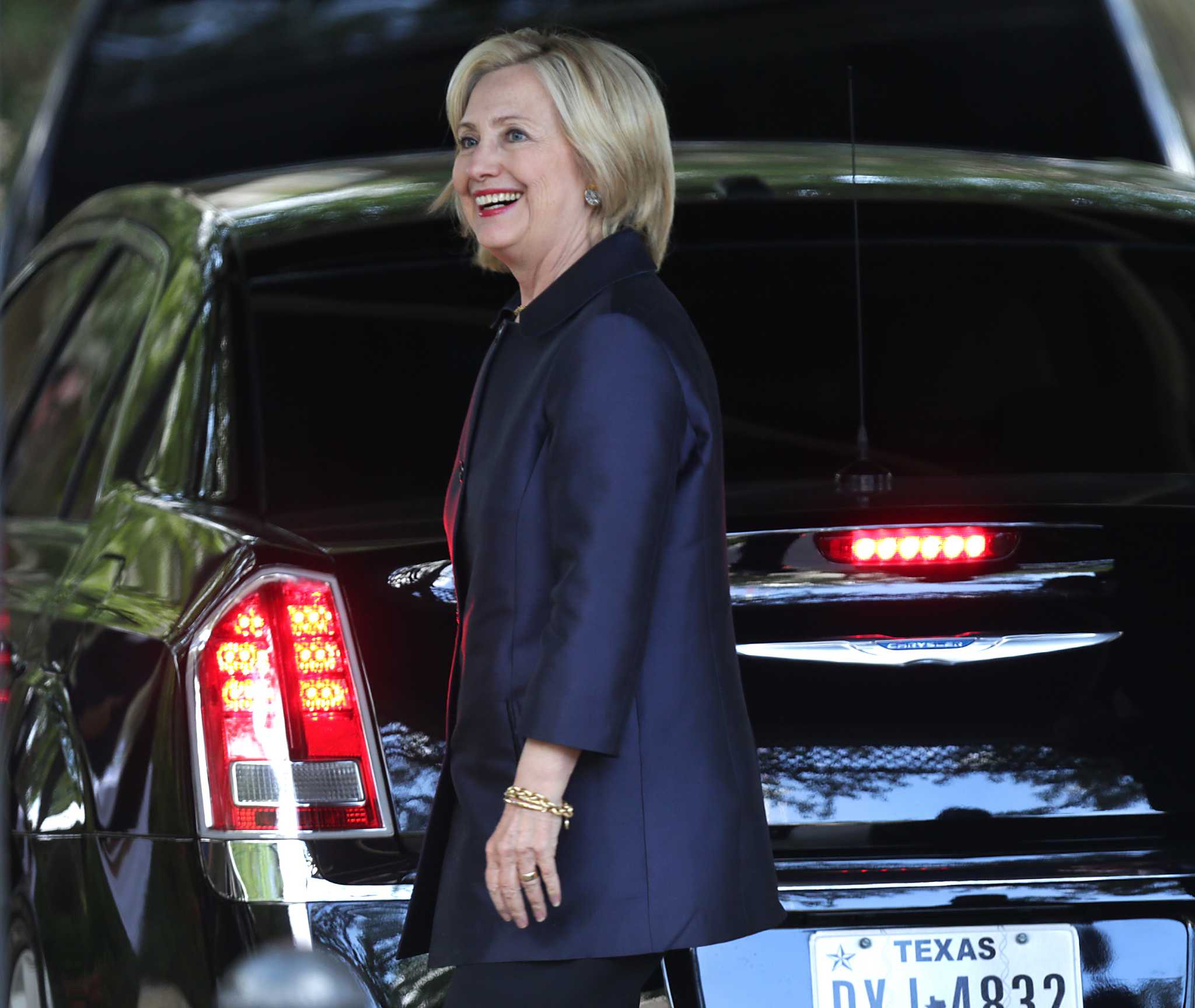Hillary Clinton, Dick Cheney in San Antonio today