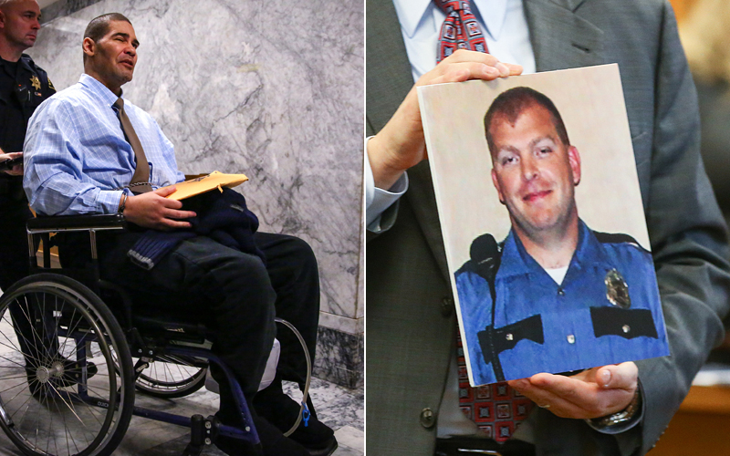 Defense: Let Seattle cop's killer 'die on God's time'