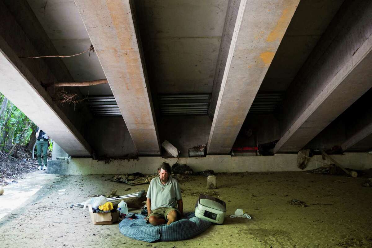 15 years under a bridge. Can he adjust to life indoors?