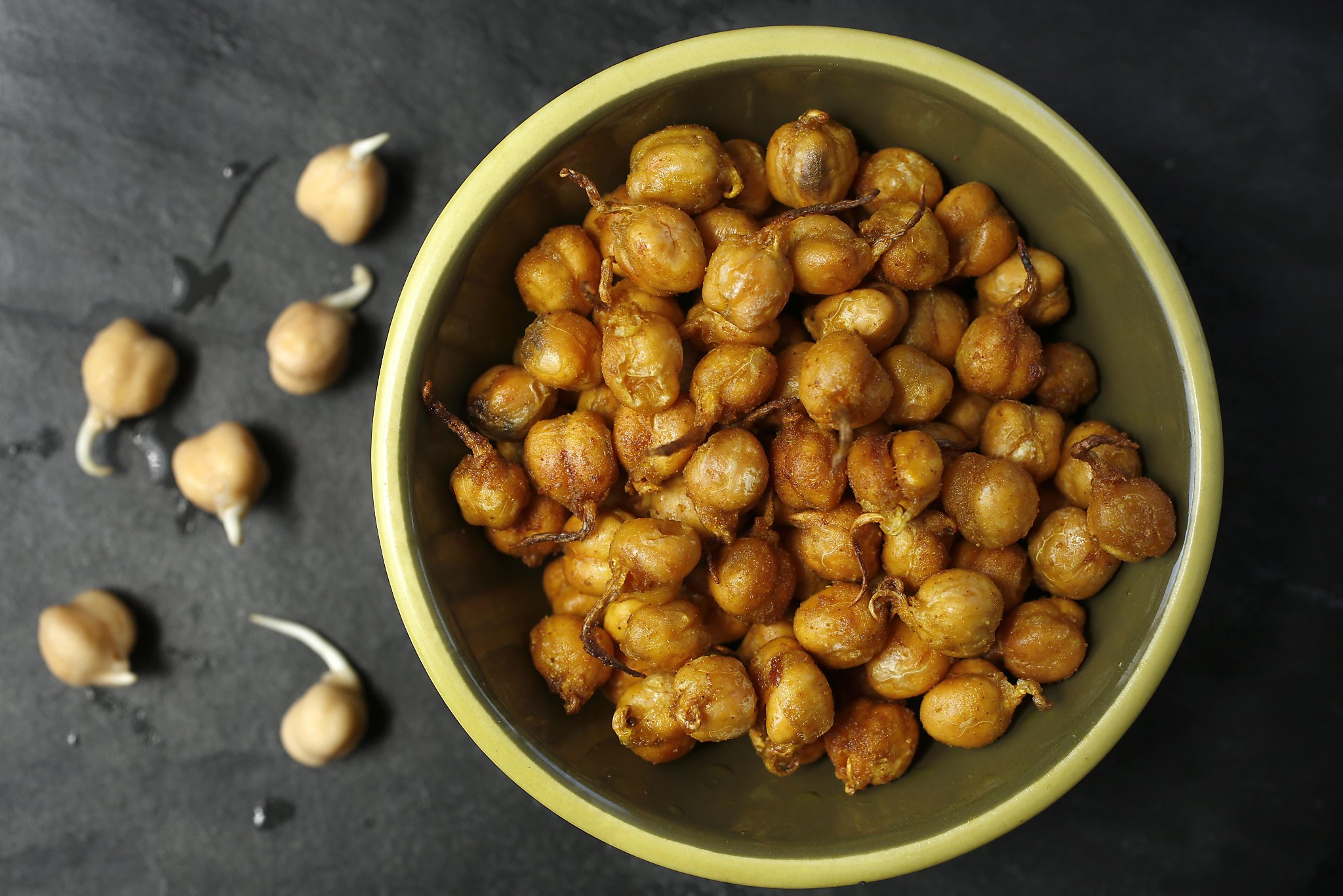 Recipe: Roasted Sprouted Chickpeas