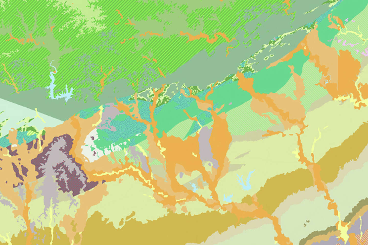New interactive geologic map shows how prehistoric rock formations ...