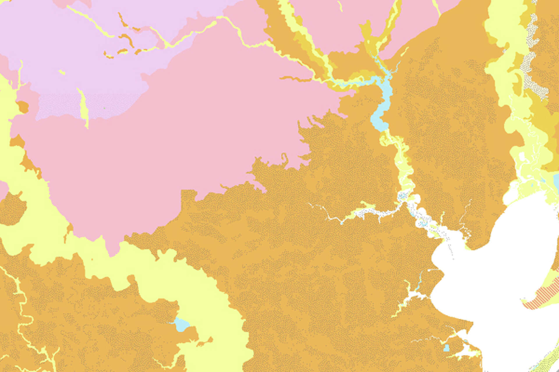 New interactive geologic map shows how prehistoric rock formations ...