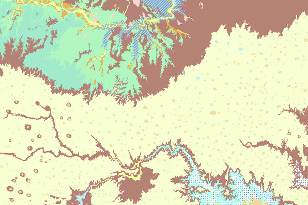 New interactive geologic map shows how prehistoric rock formations ...