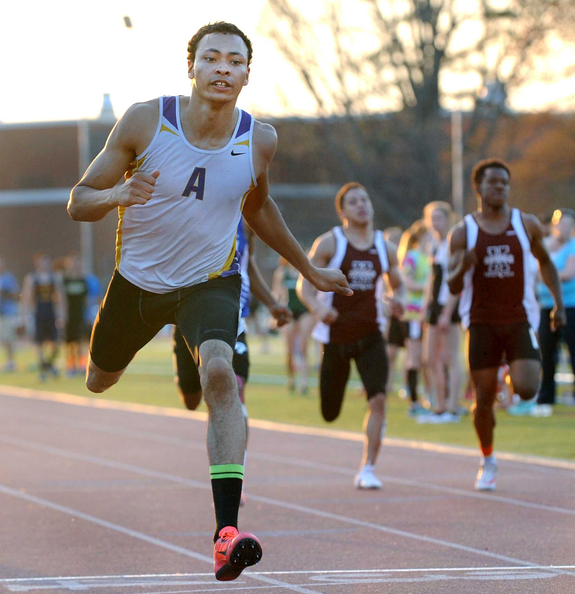 Amsterdam's Izaiah Brown looks forward to final state track meet