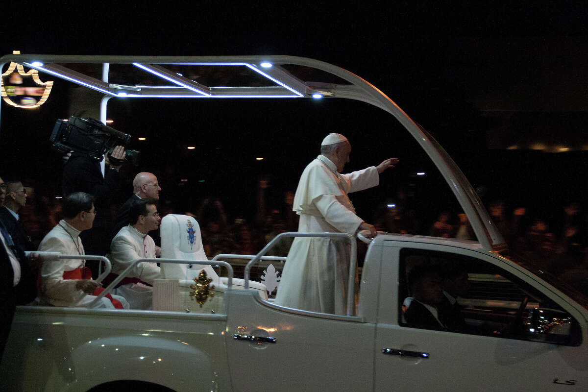 The Pope's tricked out Jeep Wrangler Popemobile