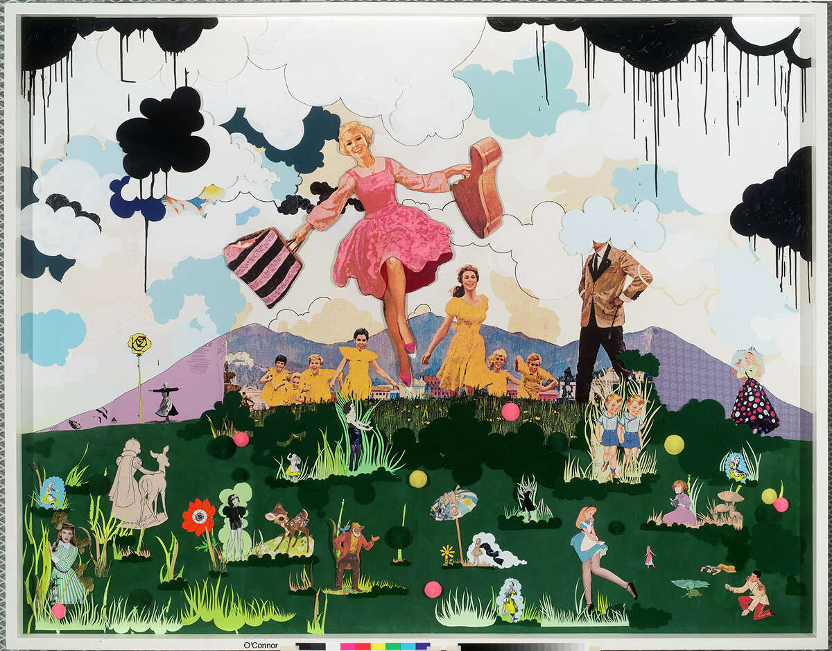 Collage, assemblage featured in ‘Recycled’ at the McNay