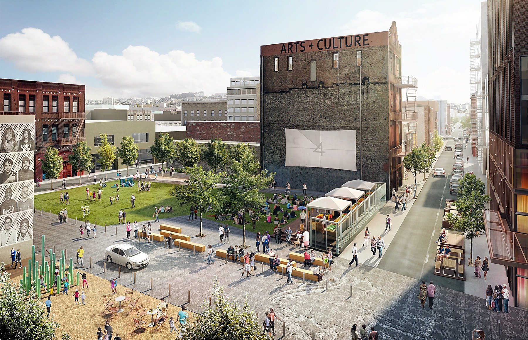 Revised 5th and Mission plan adds affordable housing, open space