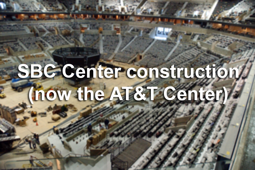 SBC AT&T Center construction