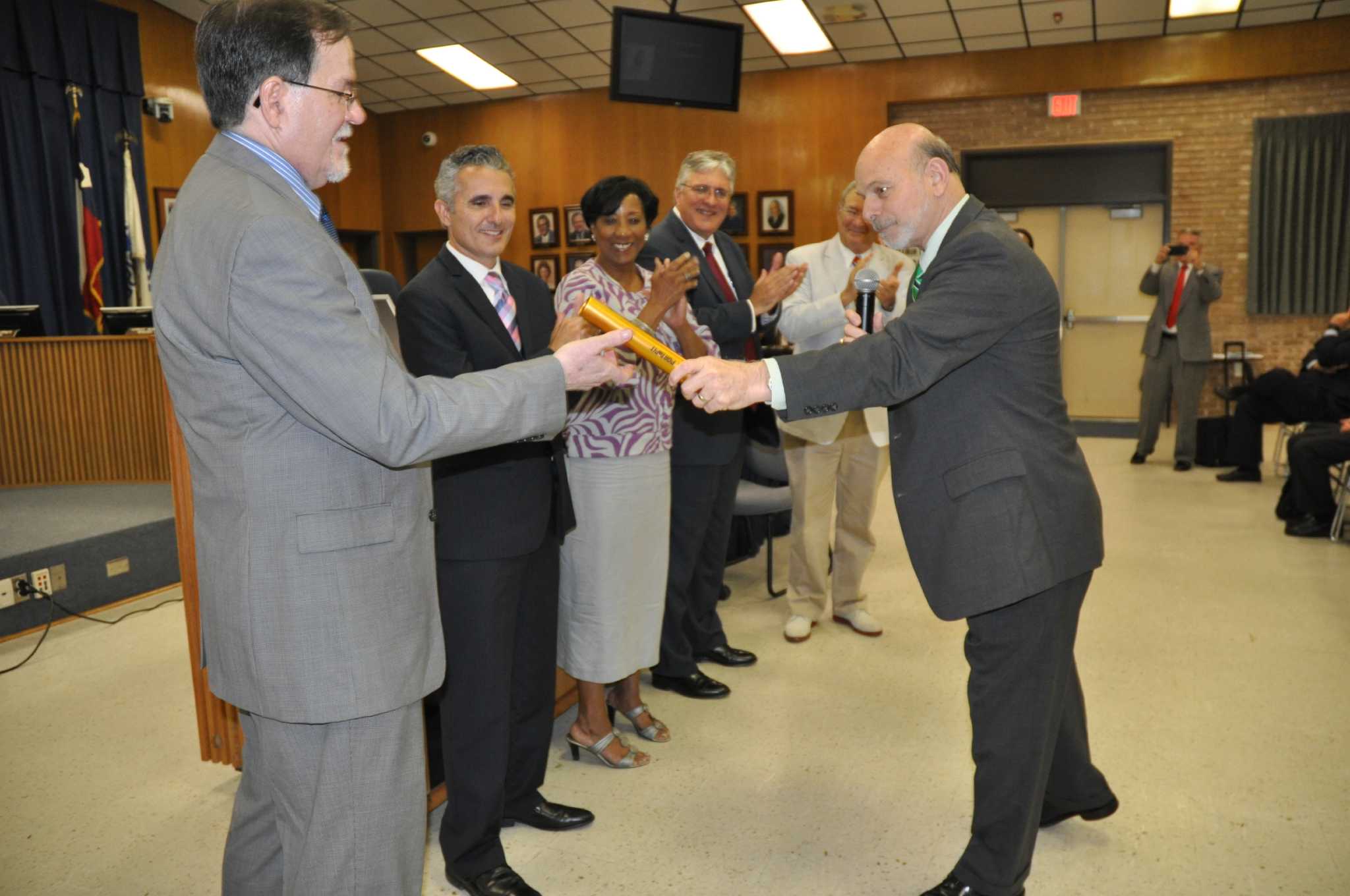 Butler passes 'baton' to new BISD superintendent