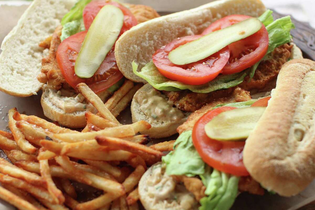 Fried fish po'boy is rich in flavor