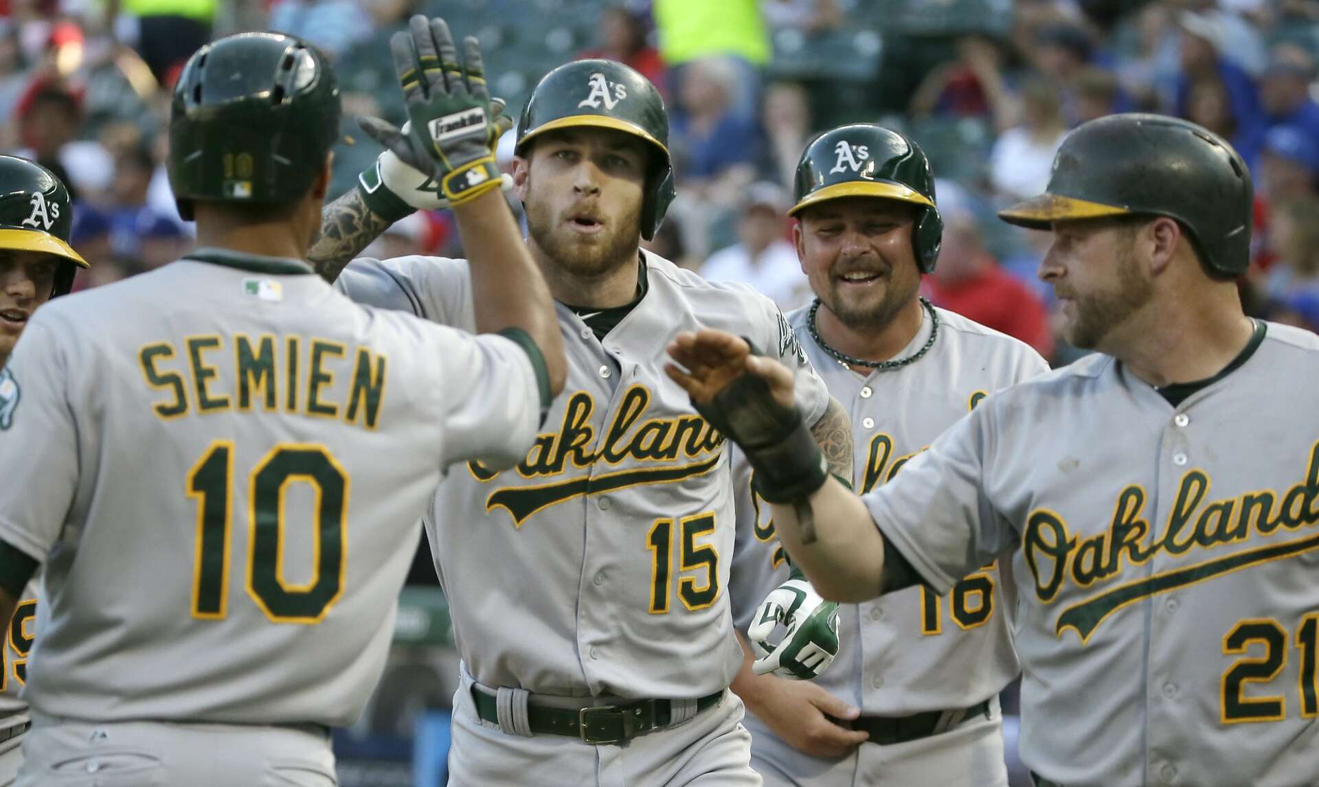 Brett Lawrie’s grand slam powers A’s win at Texas