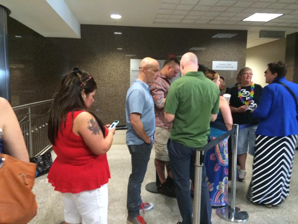 Harris County LGBT couples receive marriage licenses at last