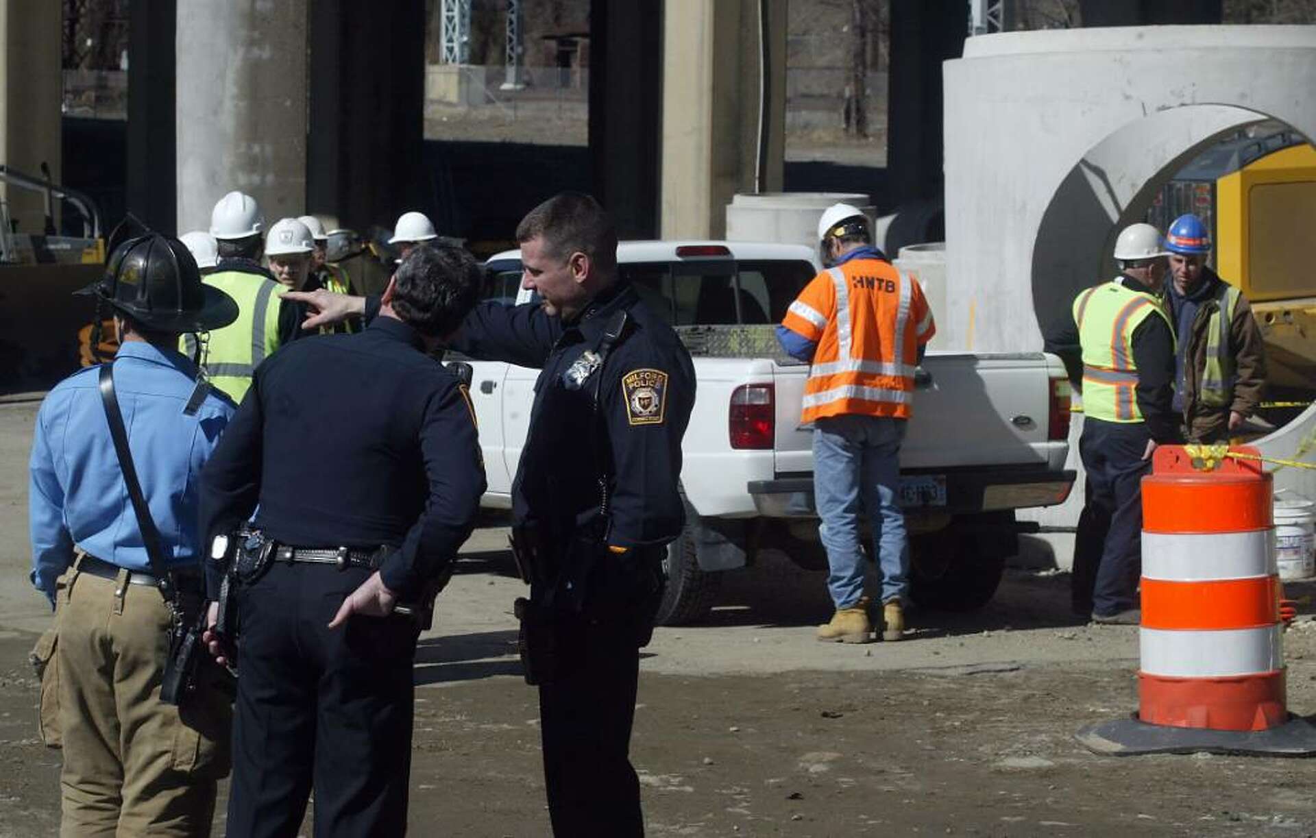 Worker injured in trench collapse on bridge project