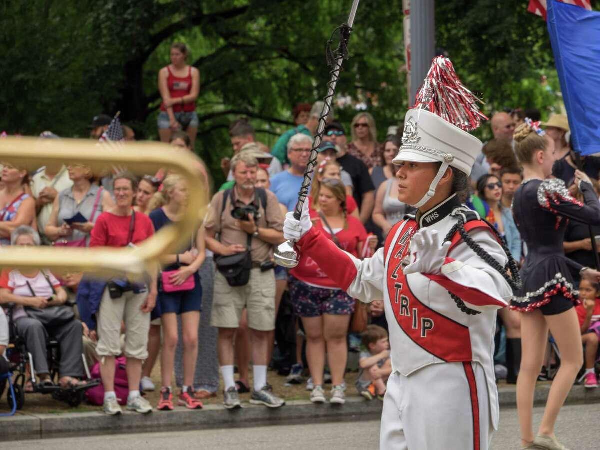 HISD school marches in Independence Parade