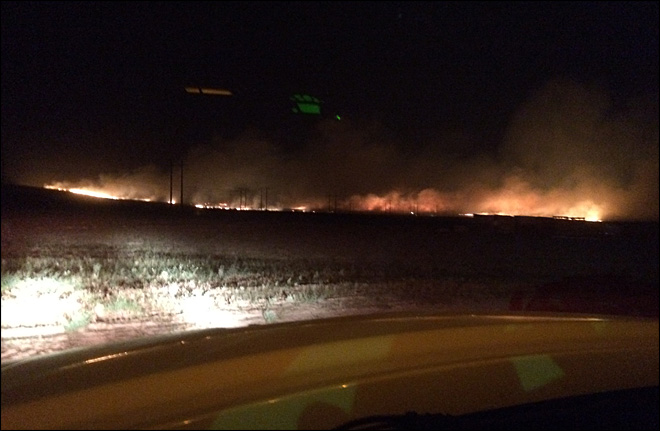 15 homes evacuated as new brush fire burns in Eastern Washington