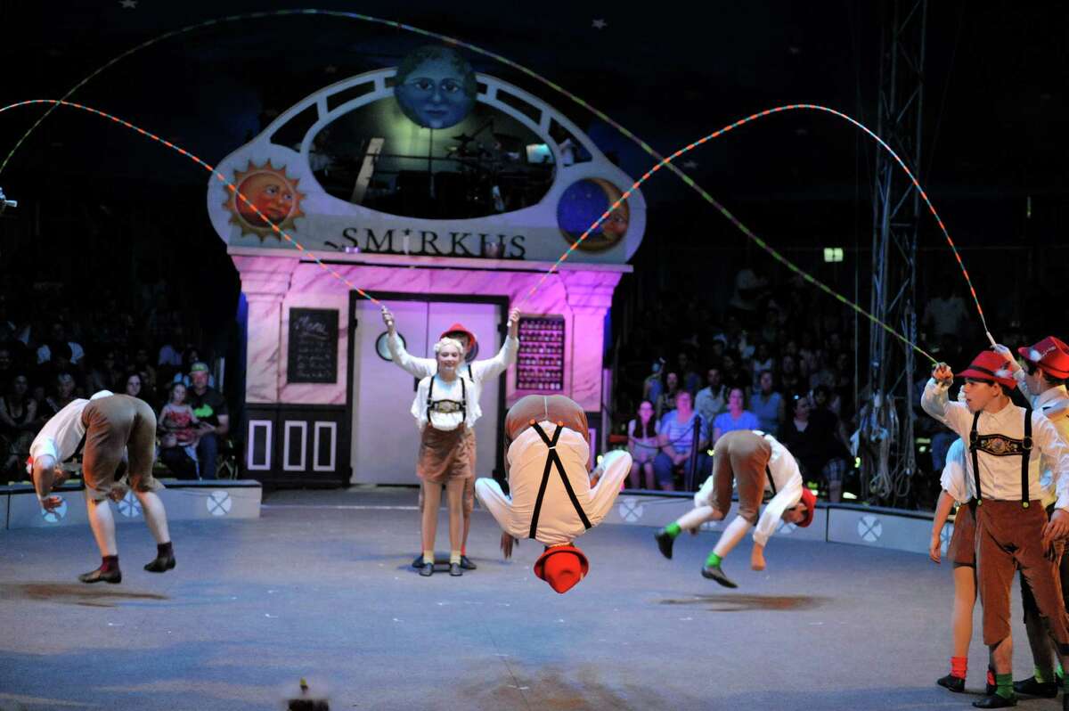 Circus Smirkus performing in Saratoga Springs