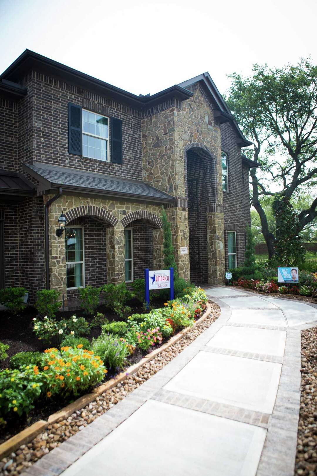 Made in the USA: Builder's model home features an all-American design