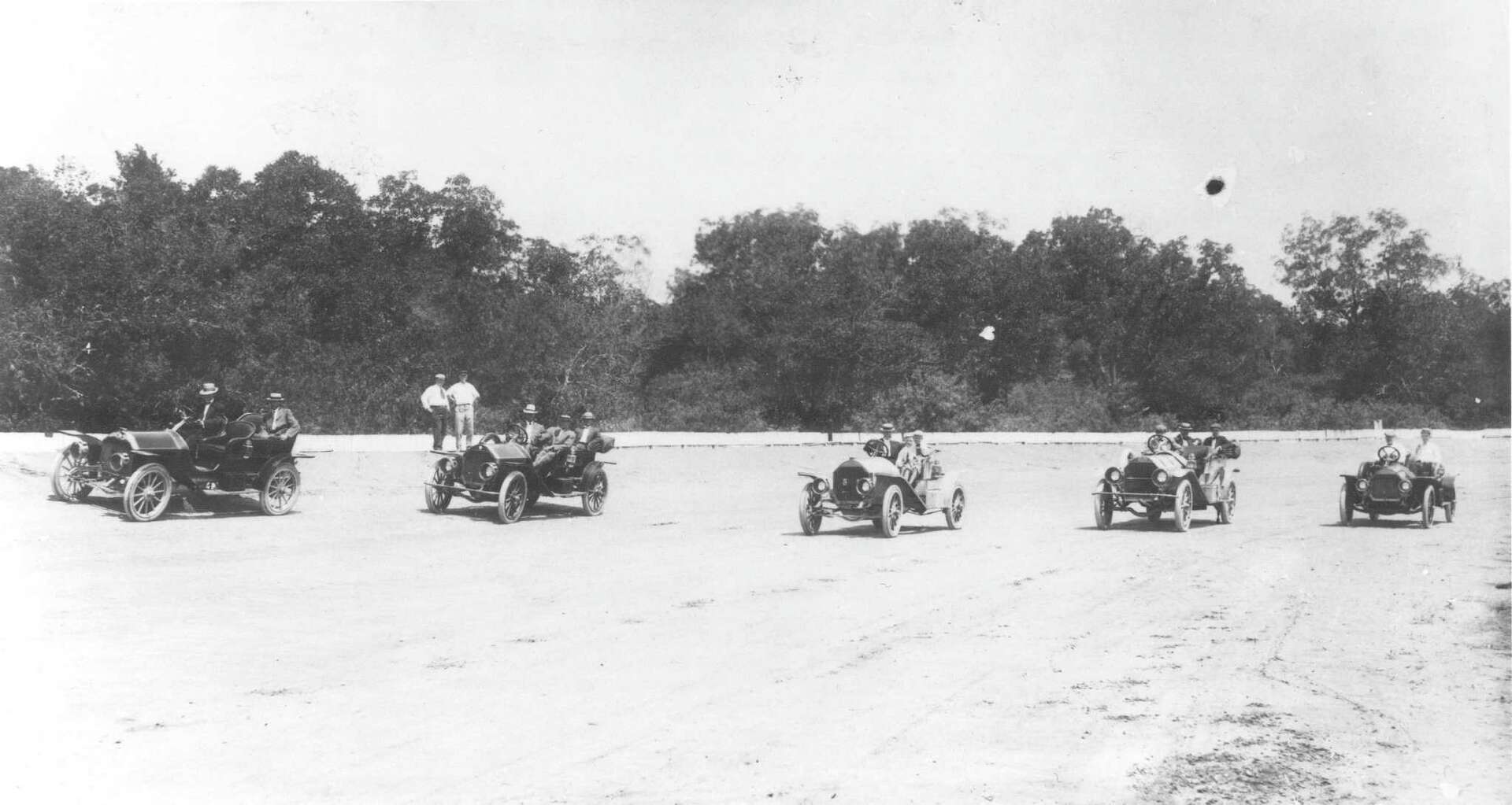 Car racetracks roared, later faded