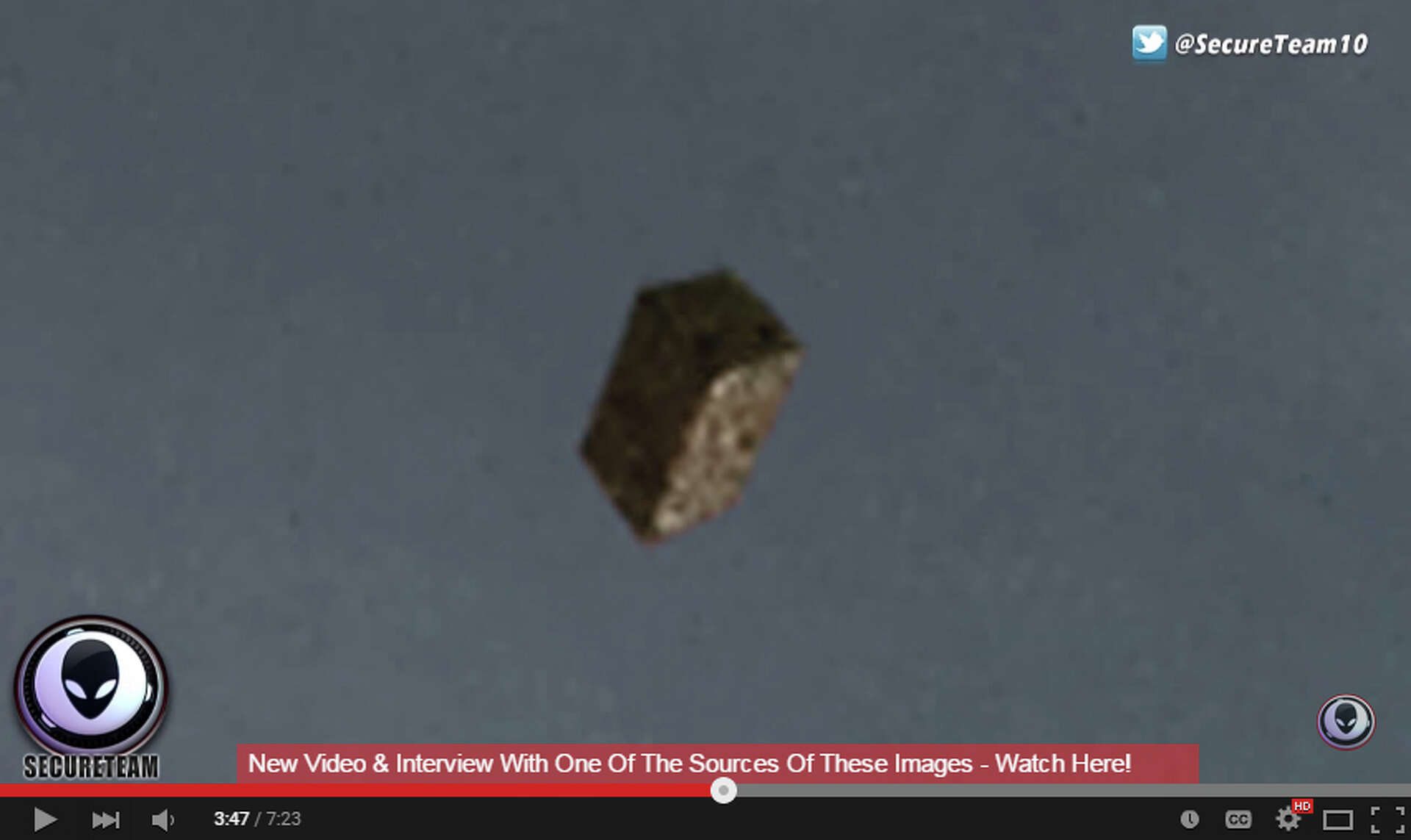 Black 'cube' UFO over El Paso -- the work of aliens or a hoax?