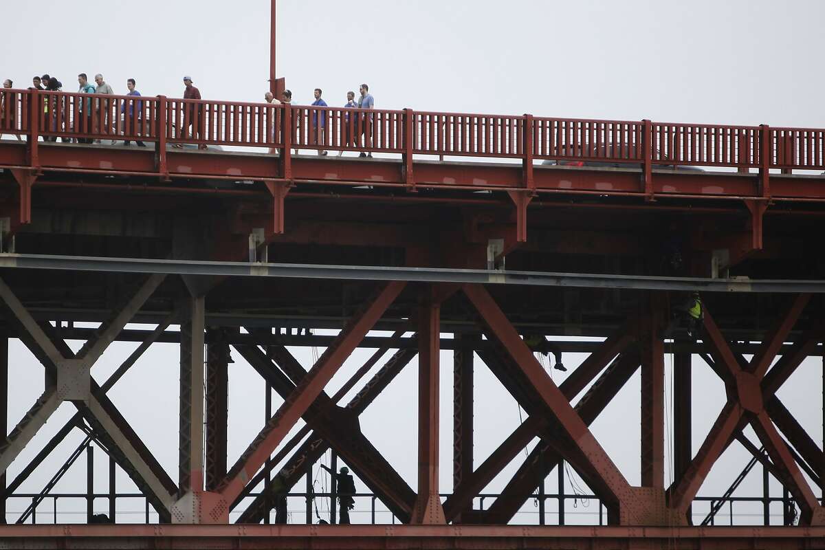 People are swinging on the Golden Gate Bridge for a reason