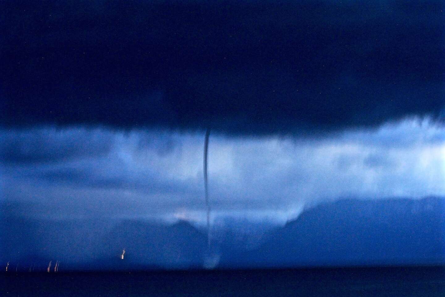 Brewmaster captures rare water spout on Lake Tahoe