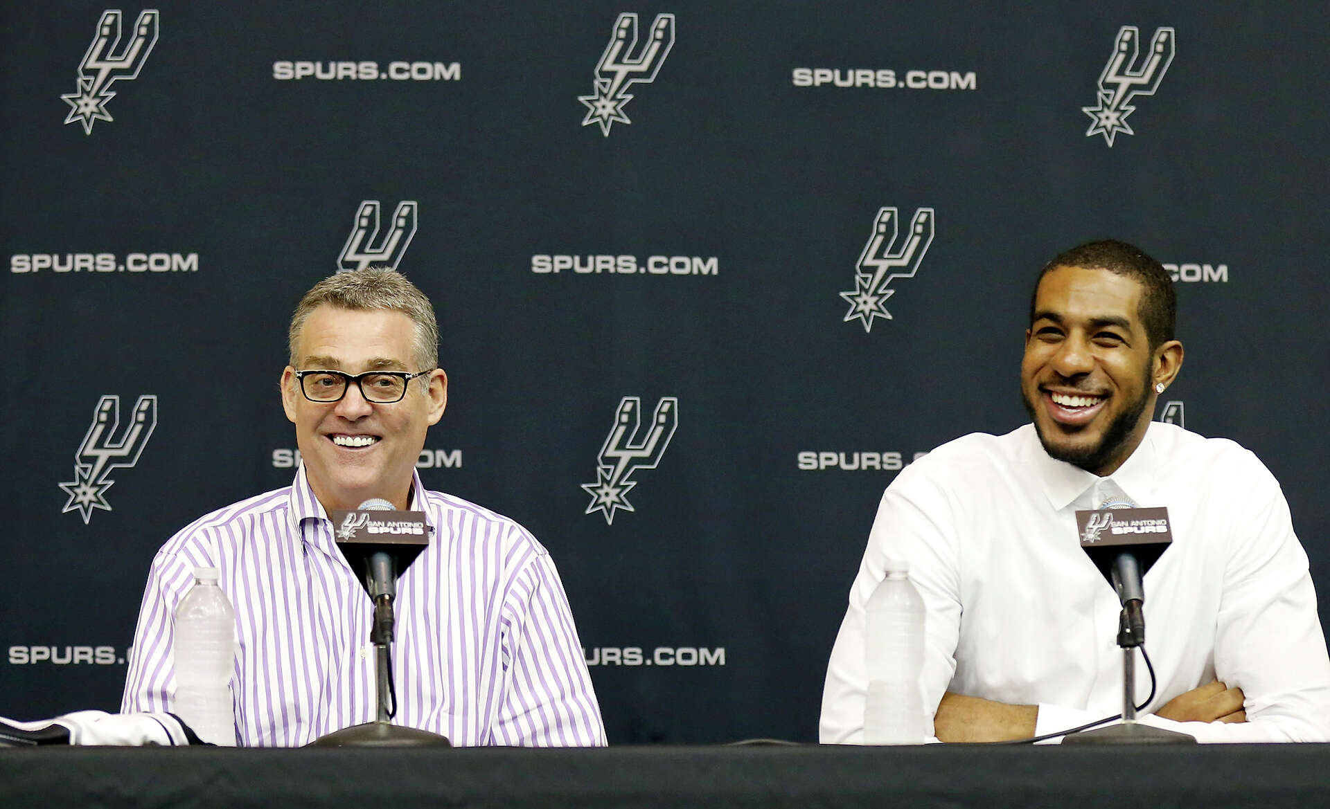 Spurs’ Buford off to the side, always looking ahead