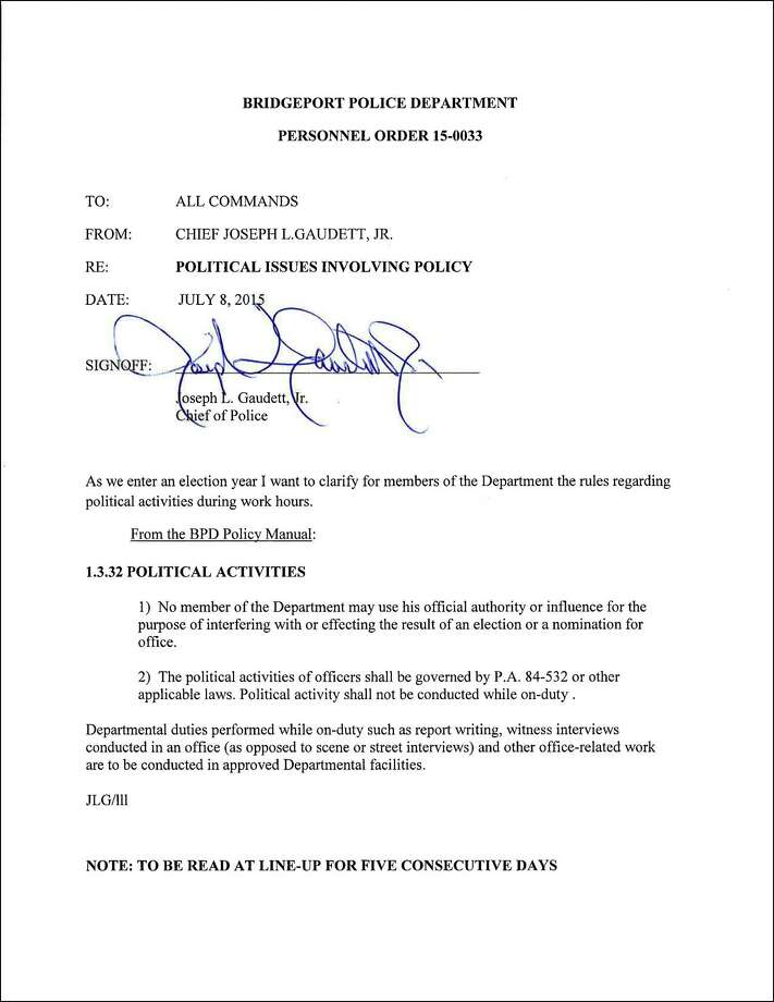 Memo orders cops to stay away from Ganim’s substations - Connecticut Post