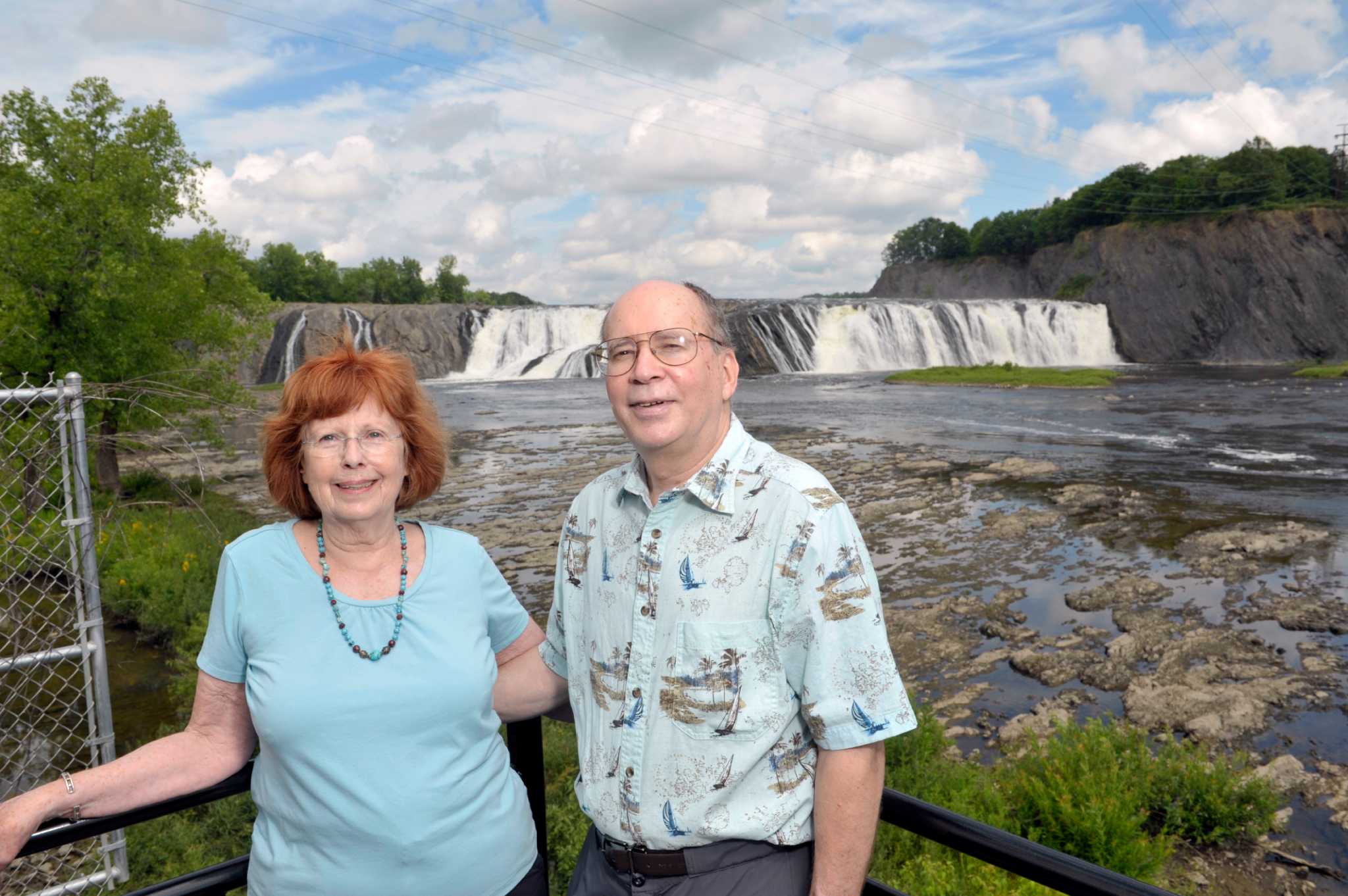 Russell Dunn and Barbara Delaney share joy for waterfalls