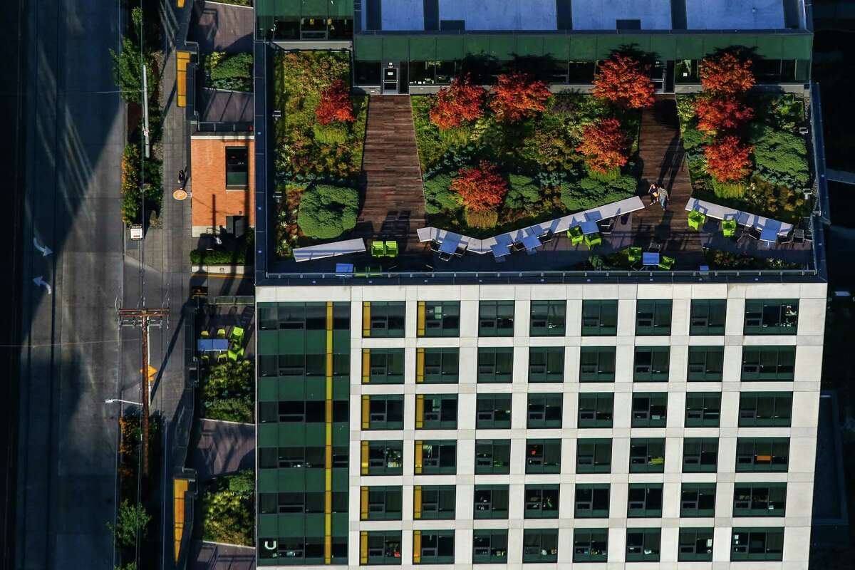 Seattle's roof decks - from the air